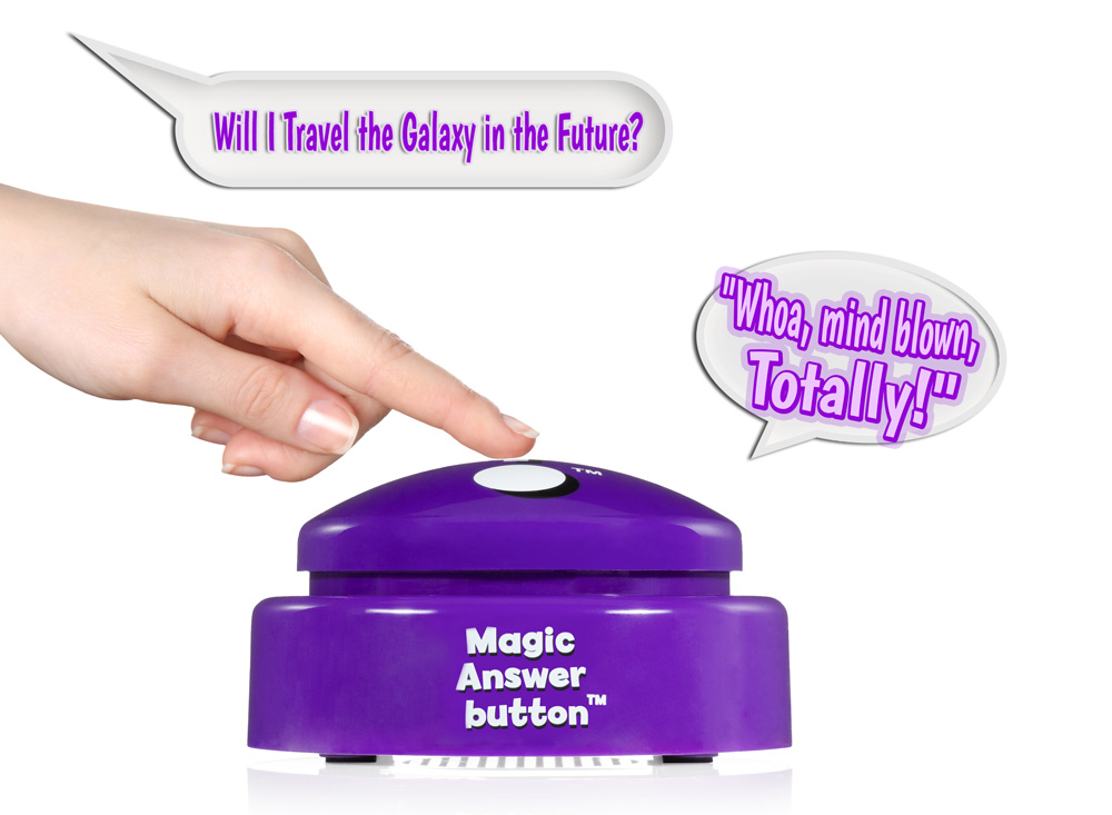 Magic Answer button Fortune Telling Novelty Toy FUN! The Answers You ...