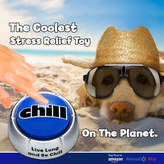 Chill Button - The Coolest Stress Relief Toy on The Planet